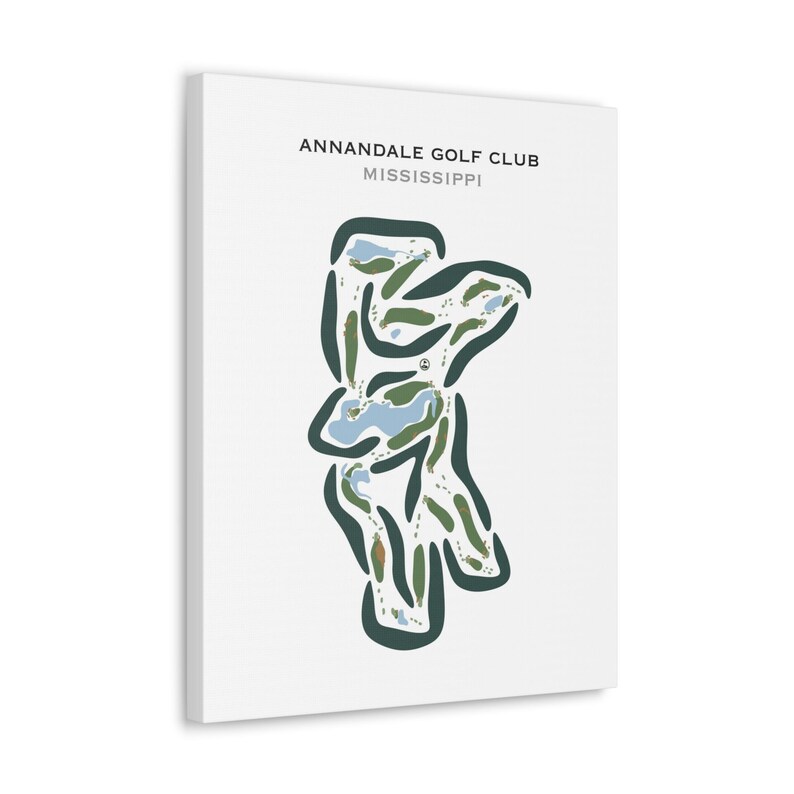 Annandale Golf Club, MS | Golf Course Map, Golf Map, Golfer Gift for ...