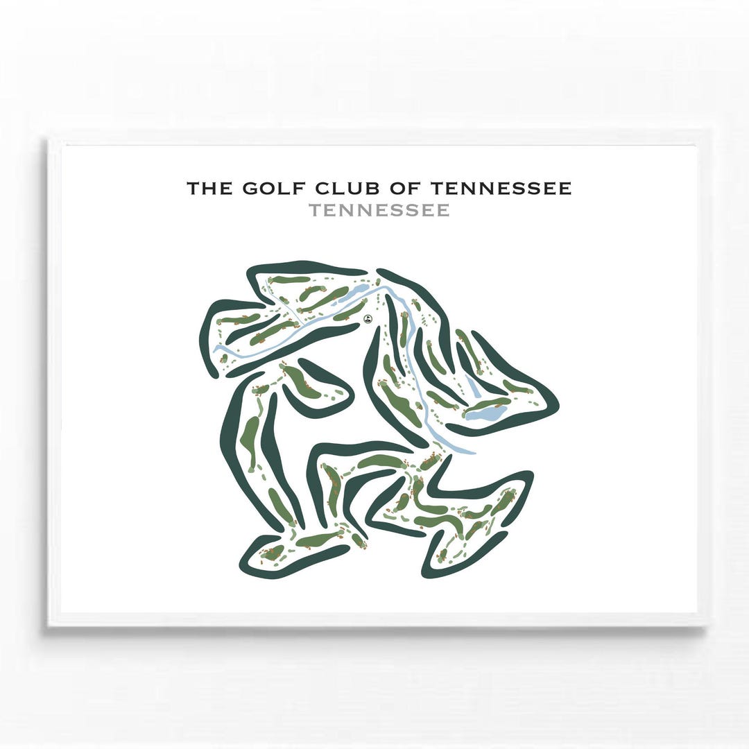 The Golf Club of Tennessee, TN | Golf Course Map, Golf Map, Golfer Gift ...