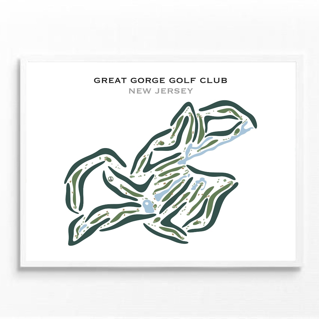 Great Gorge Golf Club, NJ | Golf Course Map, Golf Map, Golfer Gift for ...