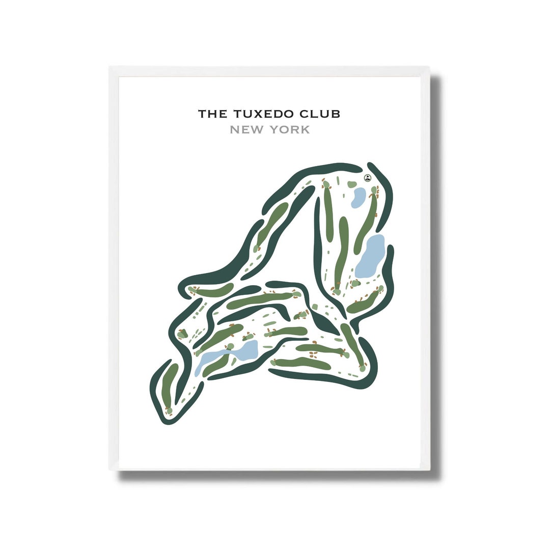 The Tuxedo Club, New York | Golf Course Map, Golf Map, Golfer Gift for ...