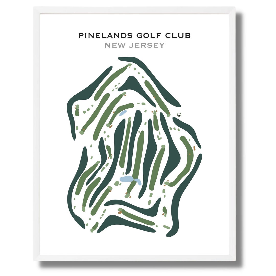 Pinelands Golf Club NJ Golf Course Map Home Decor Golfer - Etsy