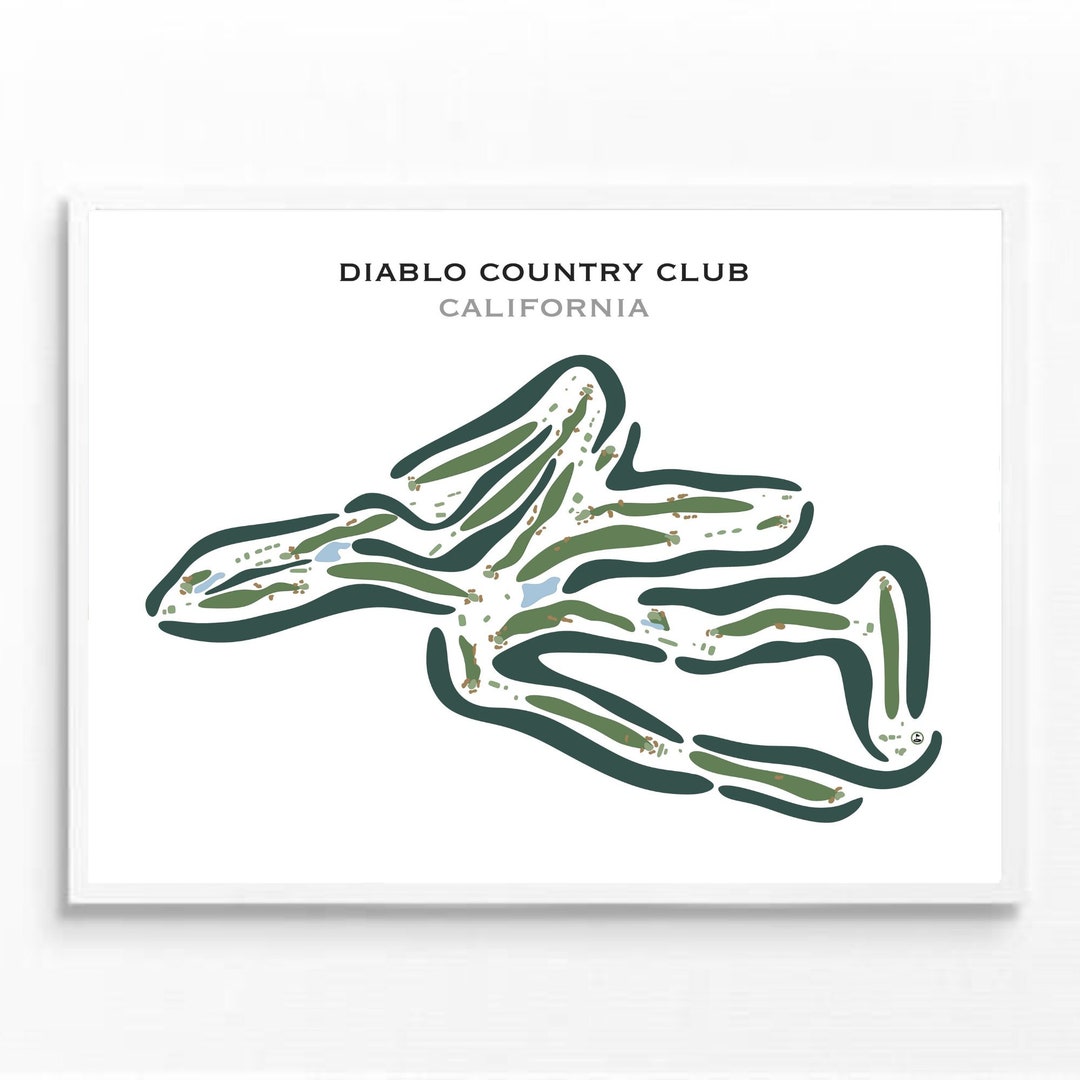 Diablo Country Club Golf Course, California, Golf Course Map, Golf Wall ...