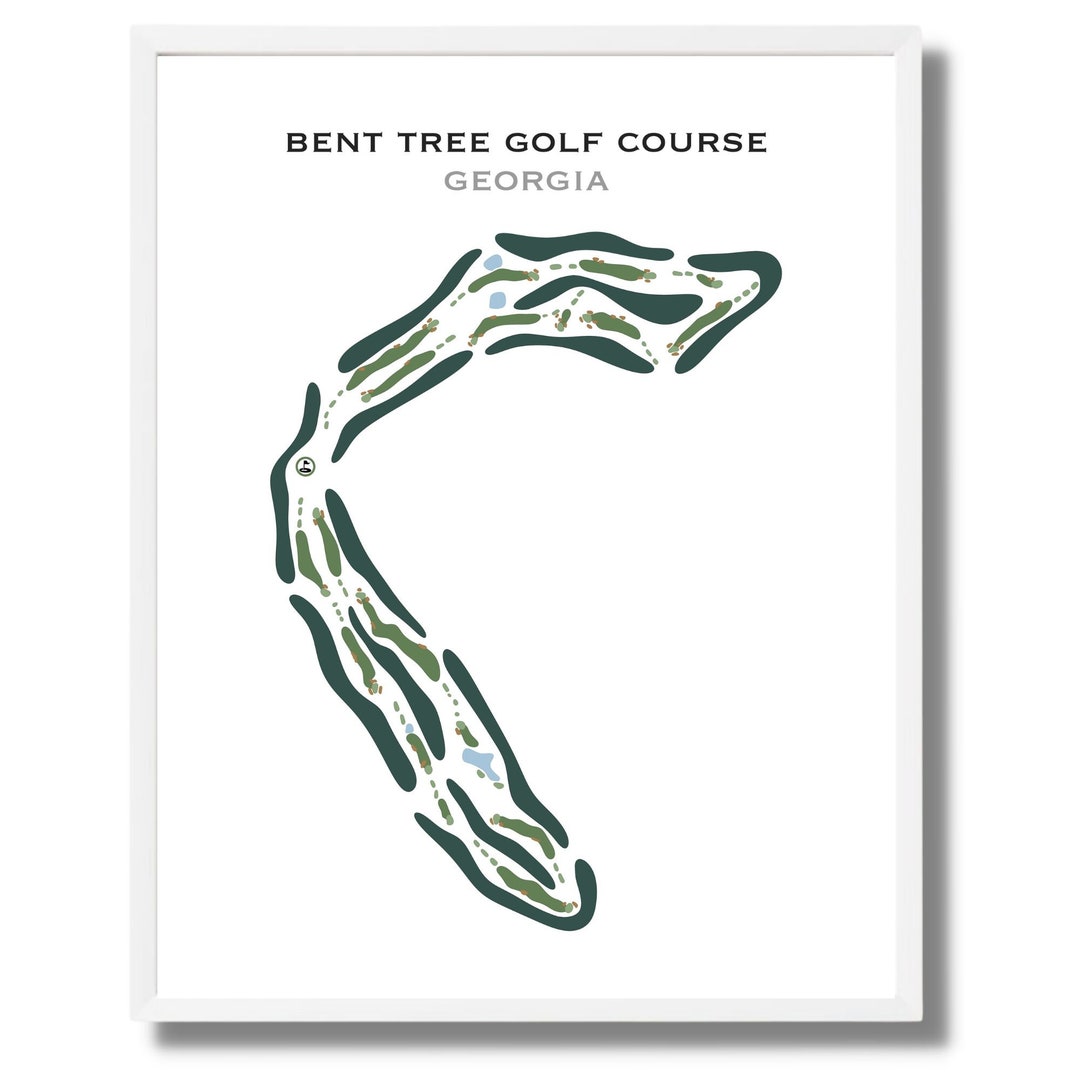Bent Tree Golf Course GA Golf Course Map Home Decor - Etsy