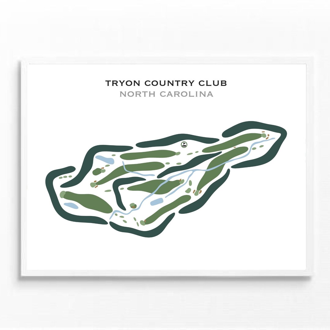 Tryon Country Club, North Carolina, Golf Course Print, Golf Art for ...