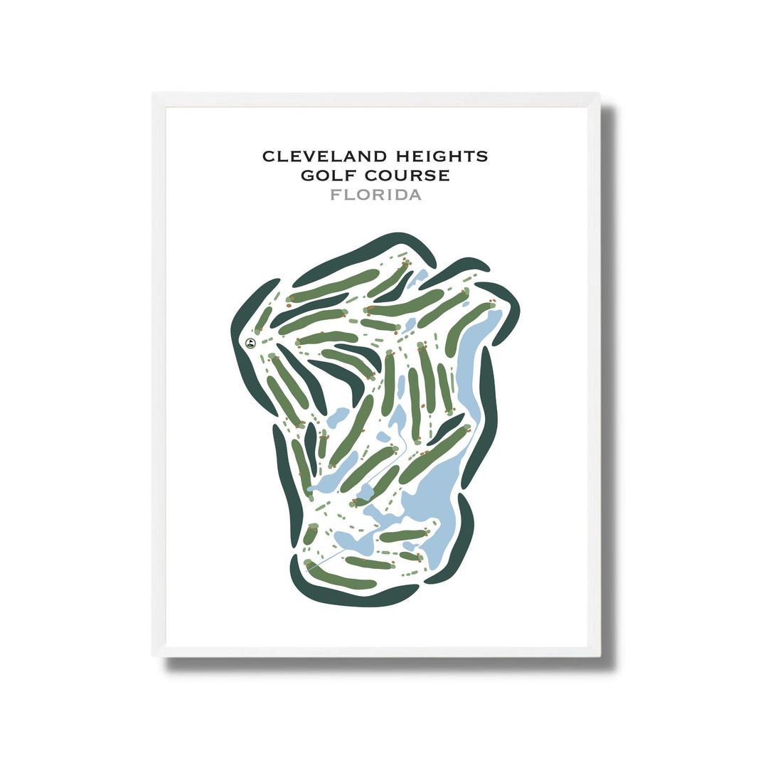 Cleveland Heights Golf Club, FL | Golf Course Map, Golf Map, Golfer ...