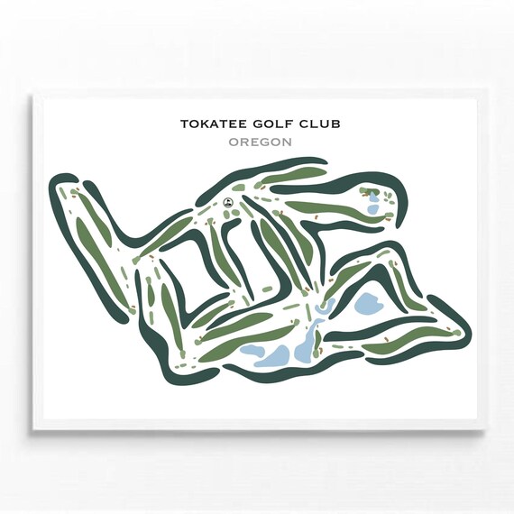Tokatee Golf Club Mckenzie Bridge Oregon Golf Course Map - Etsy