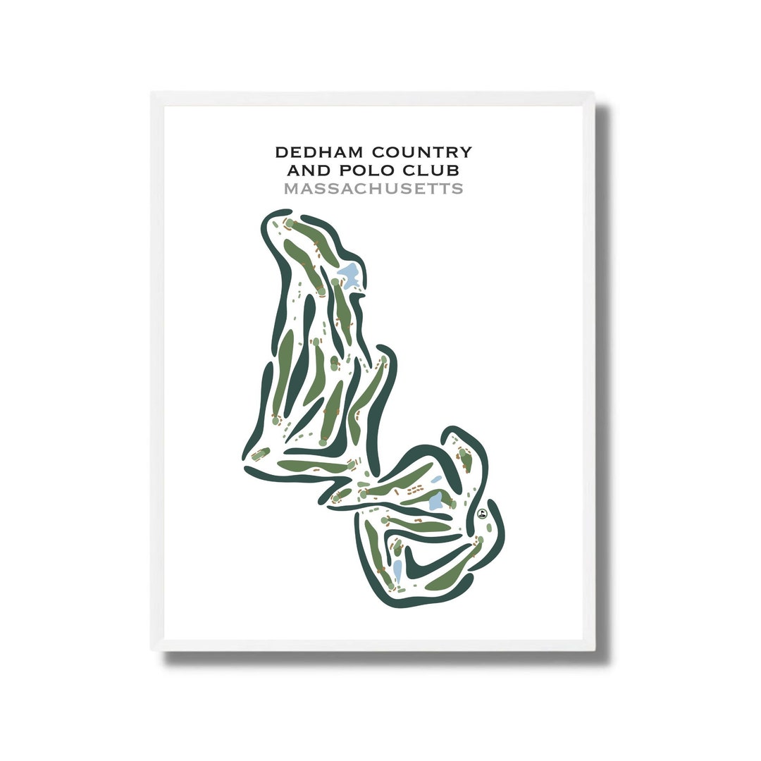 Dedham Country and Polo Club, Massachusetts, Golf Course Map, Golf ...