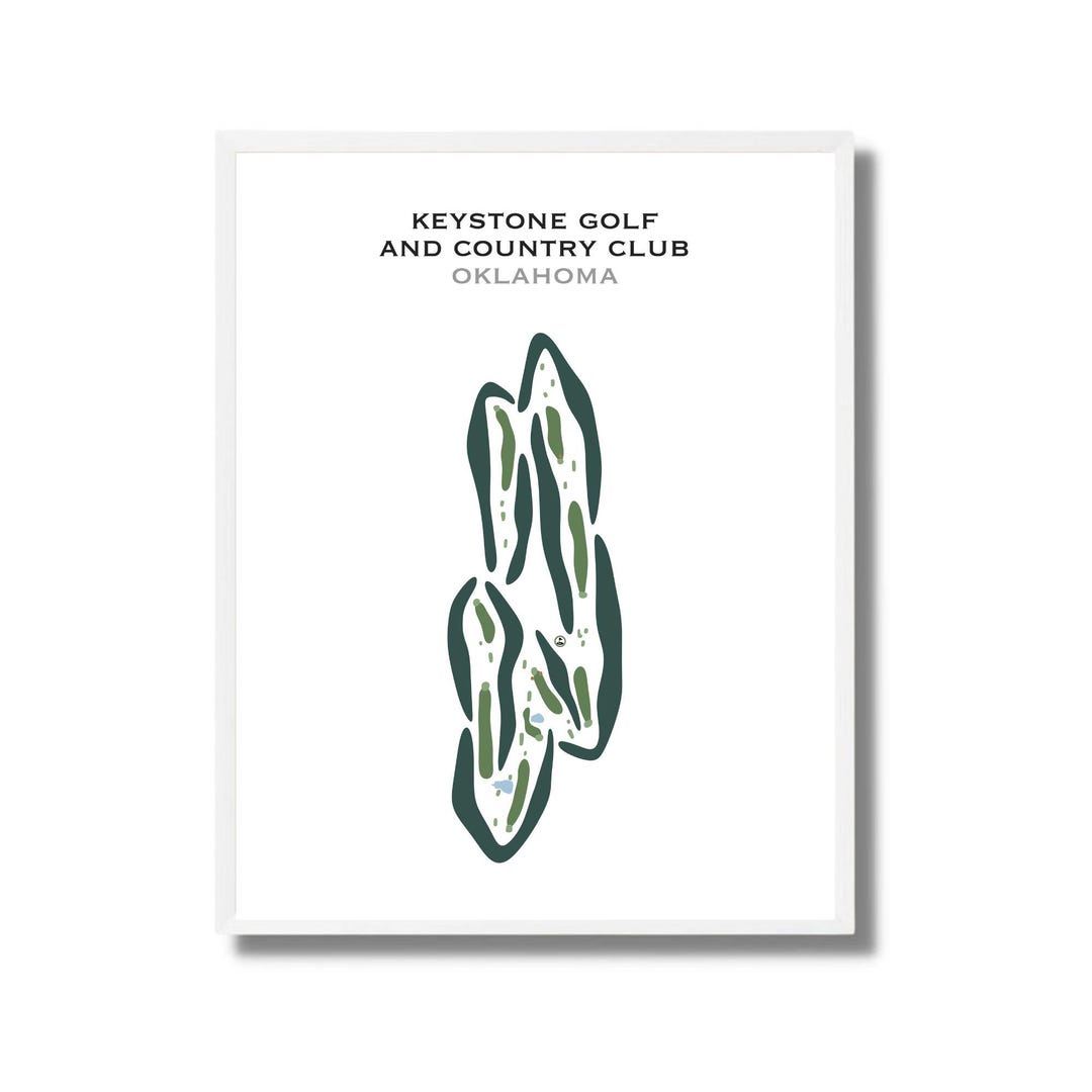 Keystone Golf & Country Club, OK | Golf Course Map, Golf Map,golfer ...