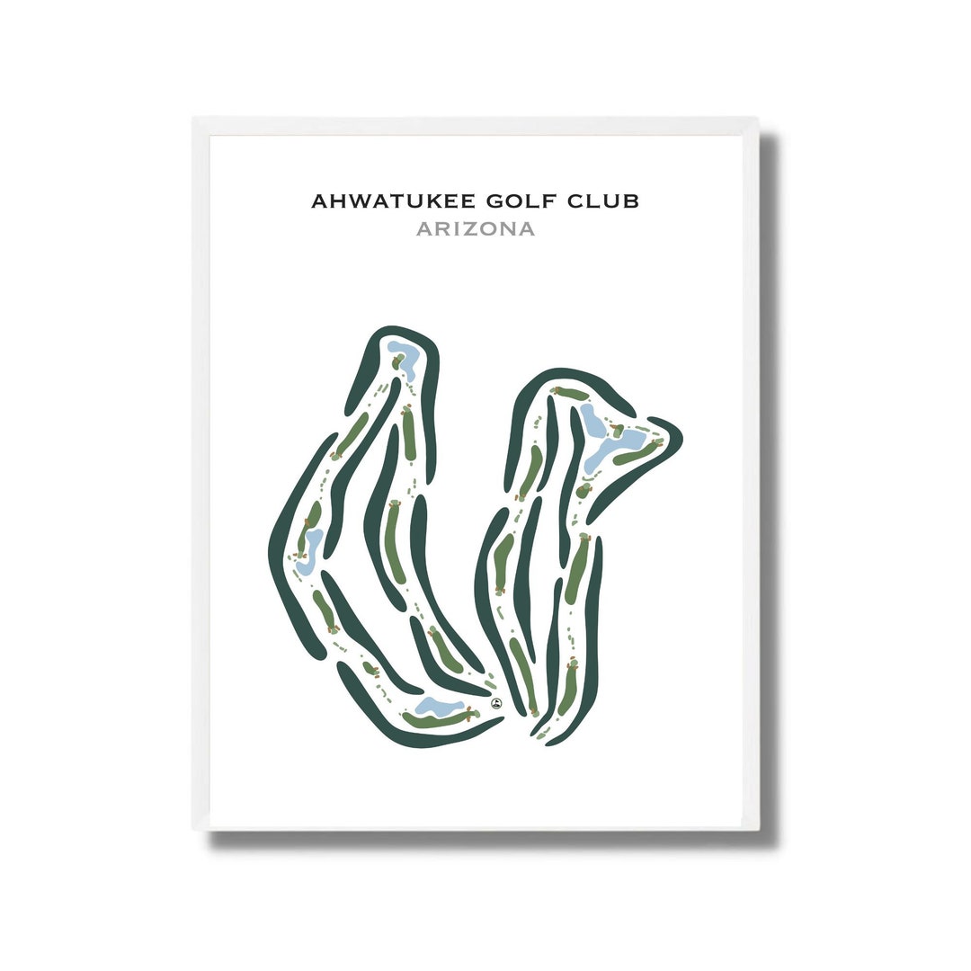 Ahwatukee Golf Club, Arizona | Golf Course Map, Golf Map, Golfer Gift ...