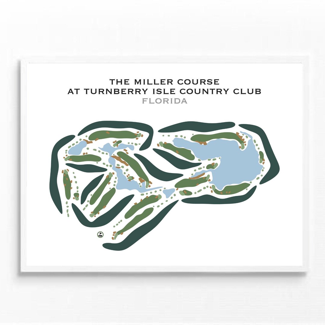 Turnberry Isle Country Club, the Miller Course, FL | Golf Course Map ...