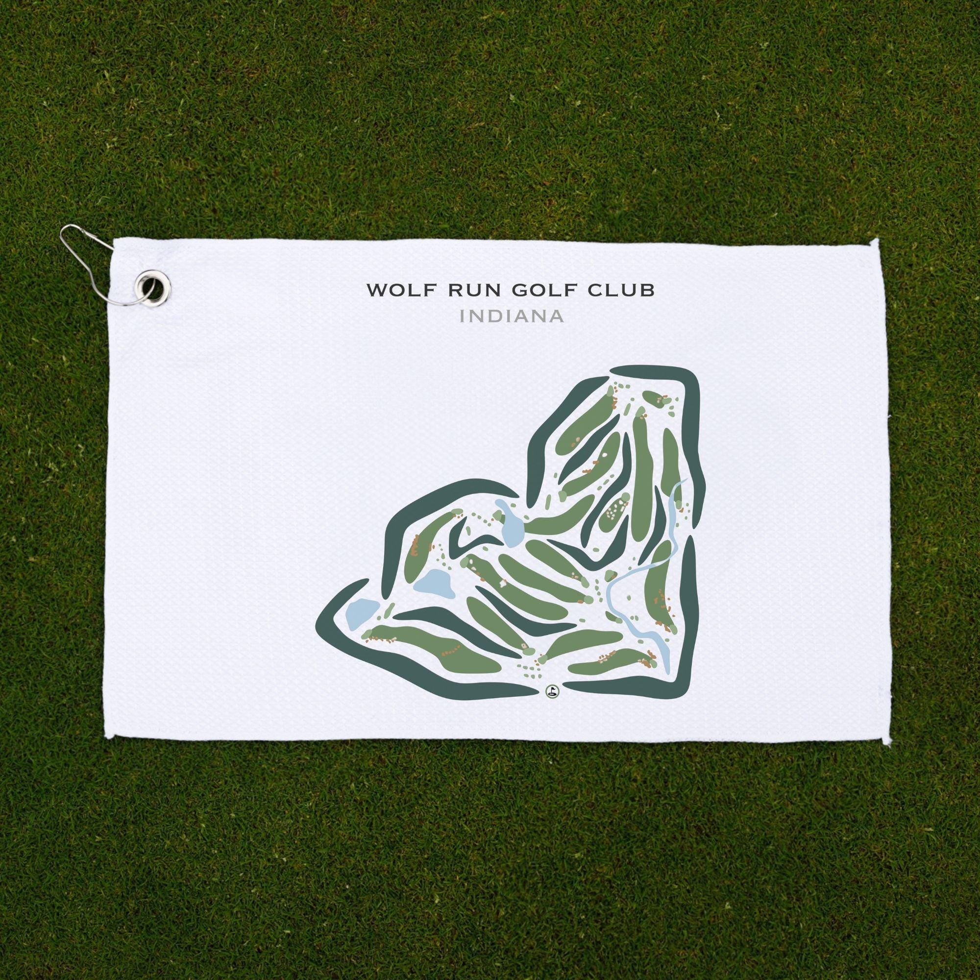 Wolf Run Golf Club, IN | Golf Course Map, Golf Map, Golfer Gift for Him ...
