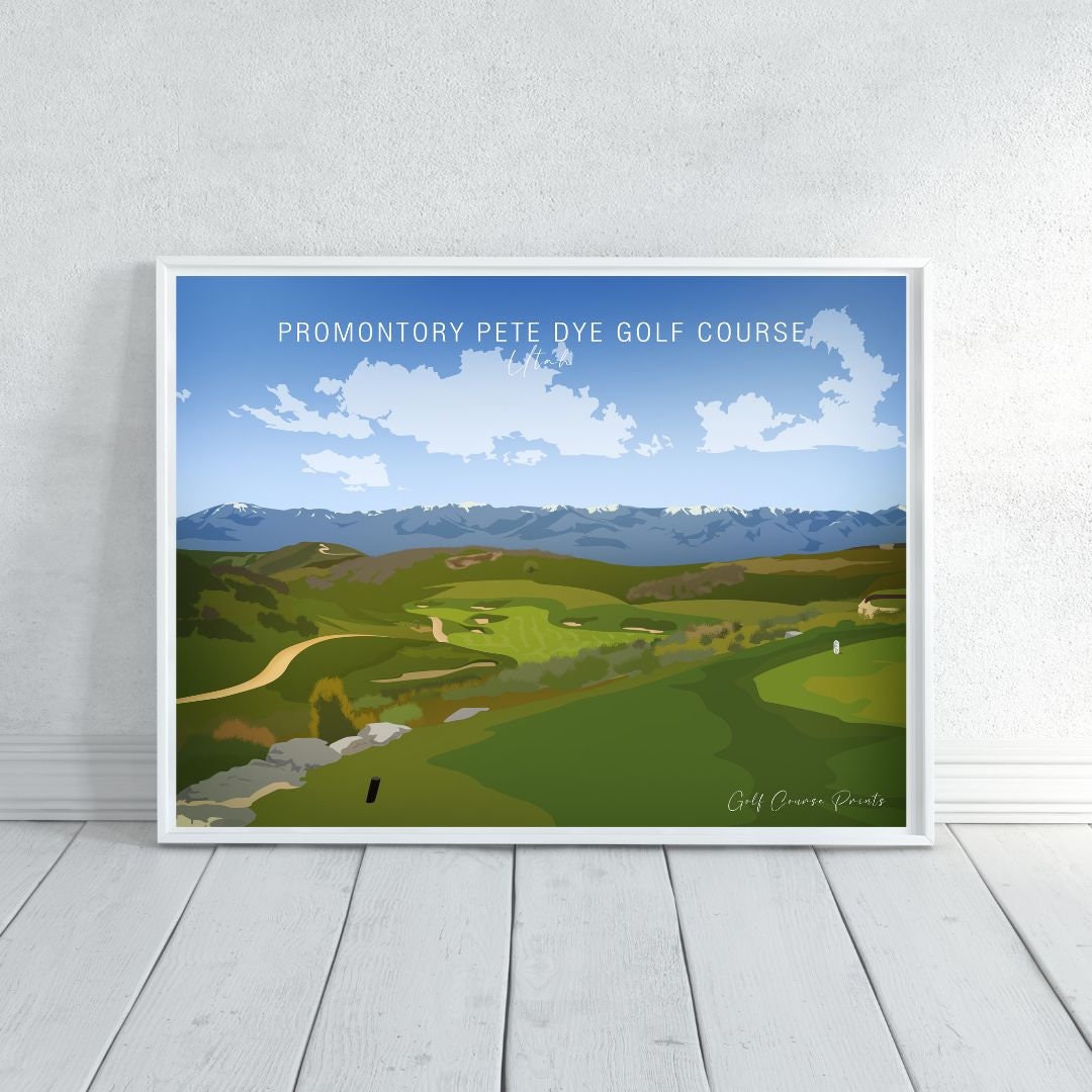 Promontory Pete Dye Golf Course, Utah | Signature Hole Golf Poster ...