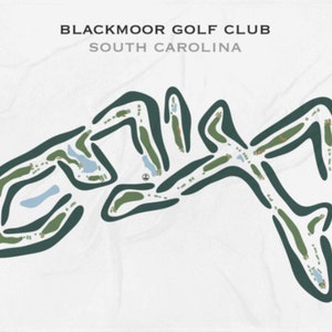 Blackmoor Golf Club, SC | Golf Course Map, Golf Map, Golfer Gift for ...