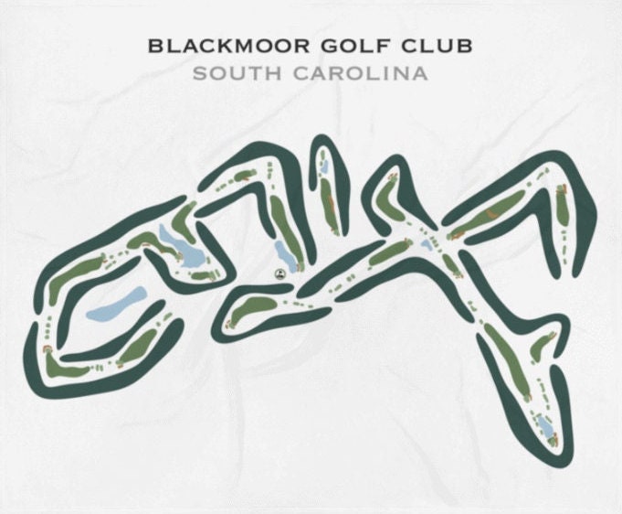 Blackmoor Golf Club, SC Golf Course Map, Home Decor, Golfer Gift for ...