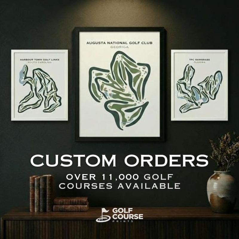 Custom Course Map Golf - Etsy