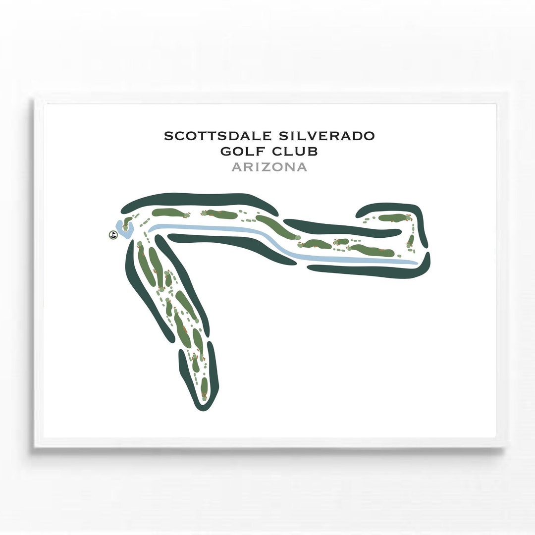Scottsdale Silverado Golf Club, Arizona, Golf Course Print, Golf Gifts ...