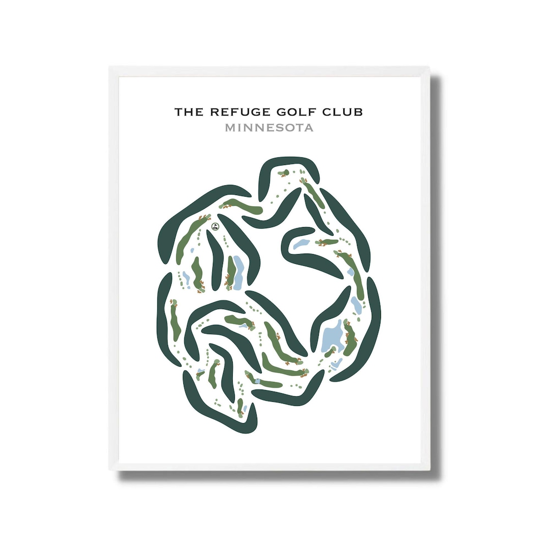 The Refuge Golf Club, Minnesota | Golf Course Map, Golf Map, Golfer ...