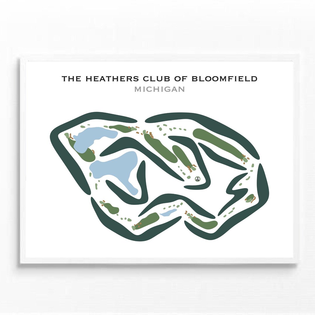 The Heathers Club of Bloomfield, MI | Golf Course Map, Golf Map, Golfer ...