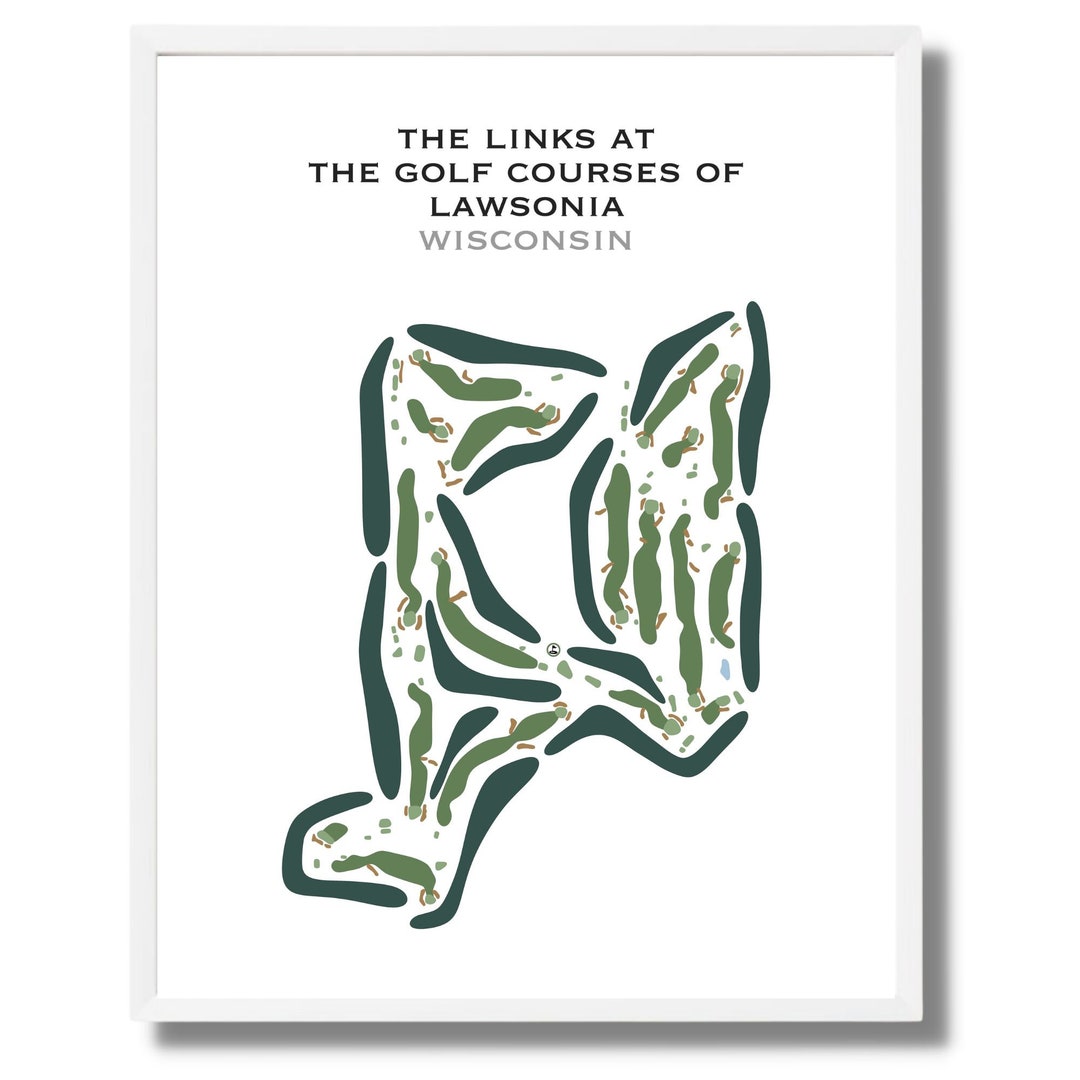 The Golf Courses of Lawsonia the Links Course WI Golf - Etsy
