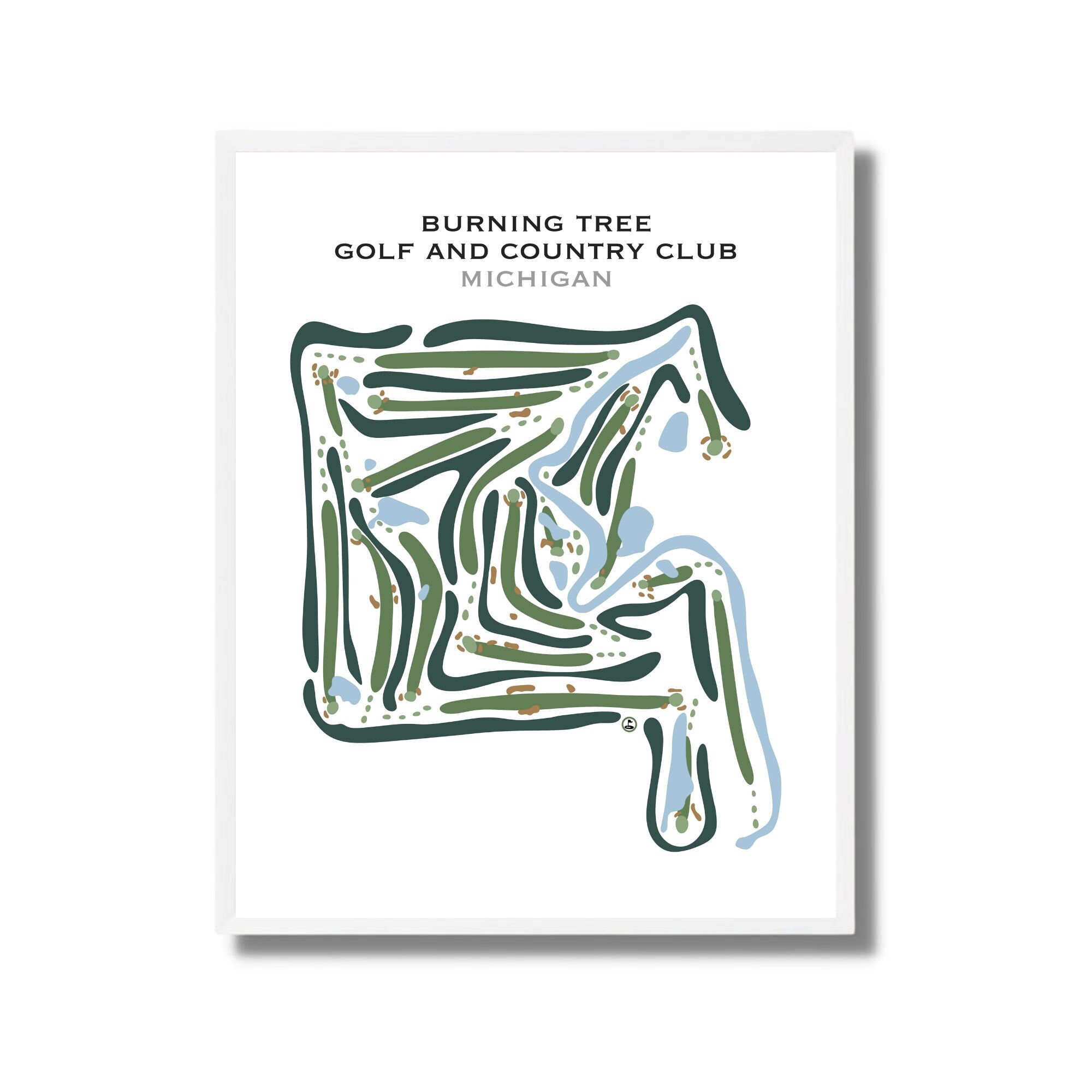 Burning Tree Golf and Country Club, Michigan Golf Wall Décor, Golf ...