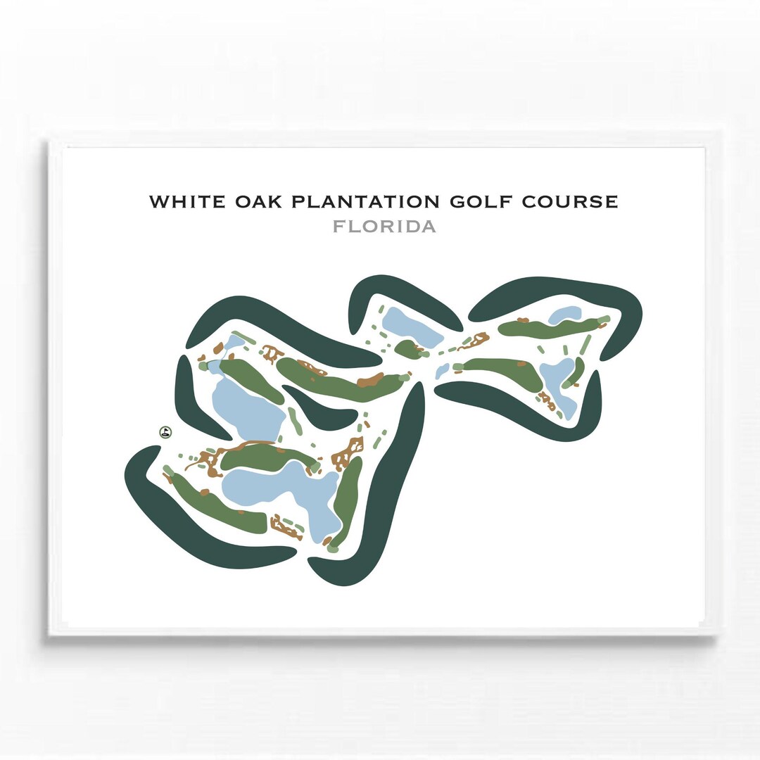 White Oak Plantation Golf Course, FL | Golf Course Map, Golf Map ...