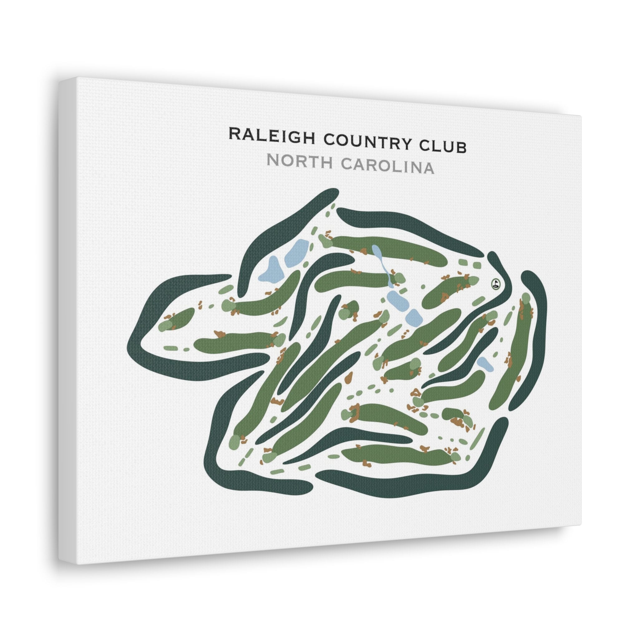 Raleigh Country Club NC Golf Course Map Home Decor Golfer - Etsy