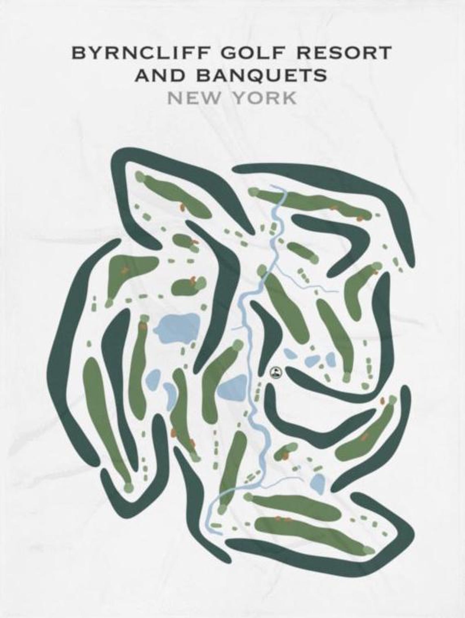 Byrncliff Golf Resort & Banquets, NY | Golf Course Map, Golf Map ...