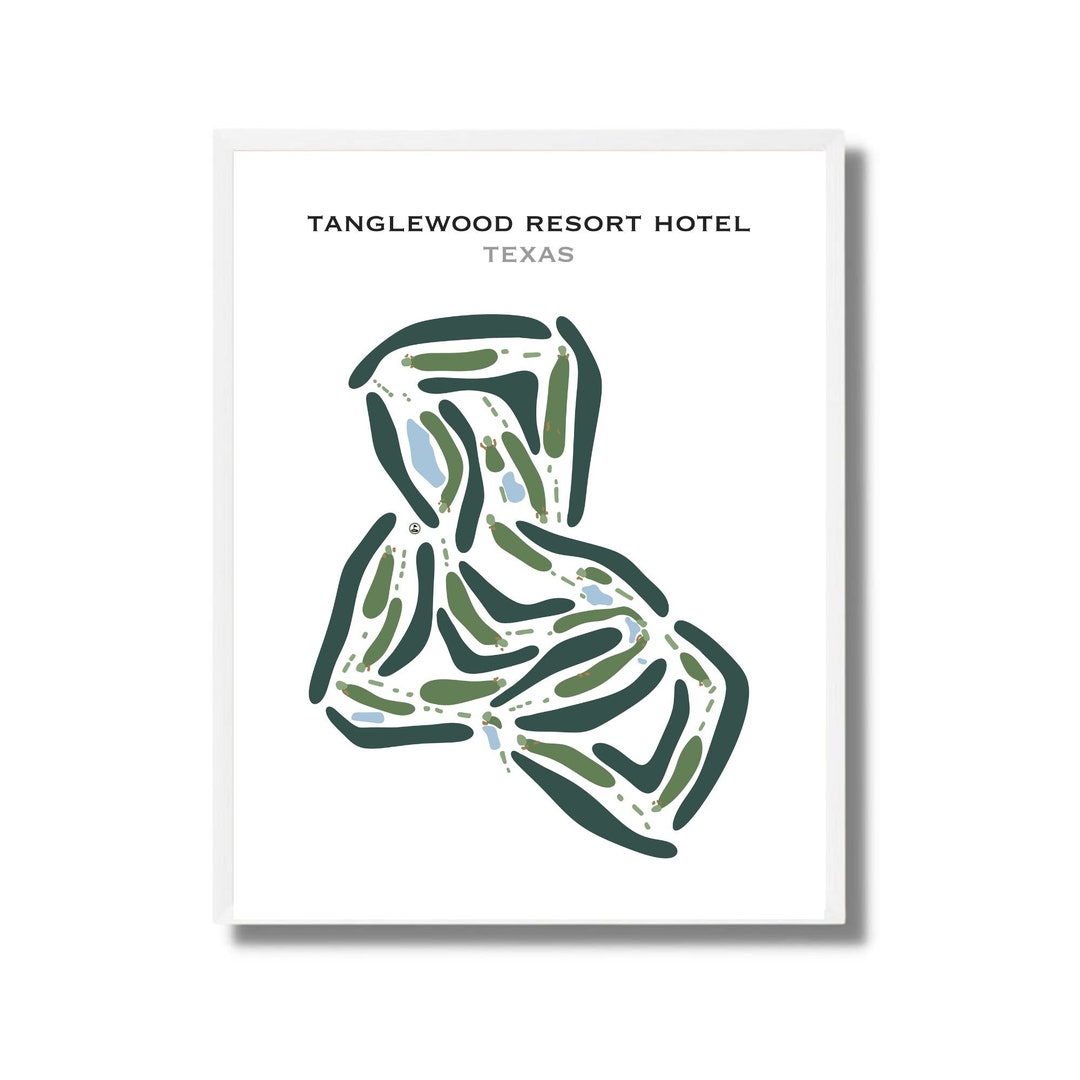 Tanglewood Resort Hotel and Conference Center, TX | Golf Course Map ...