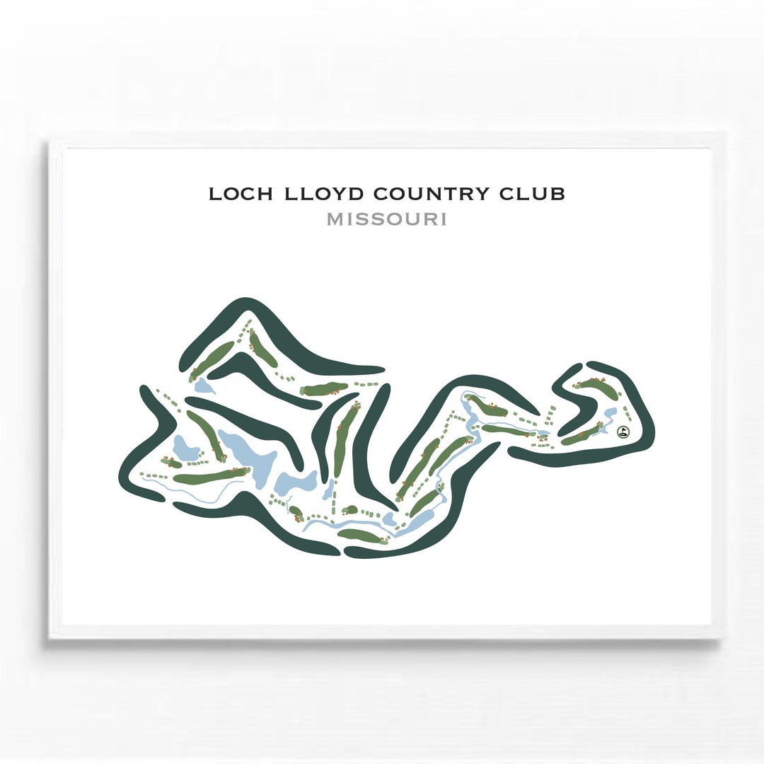Loch Lloyd Country Club, MO | Golf Course Map, Golf Map, Golfer Gift ...
