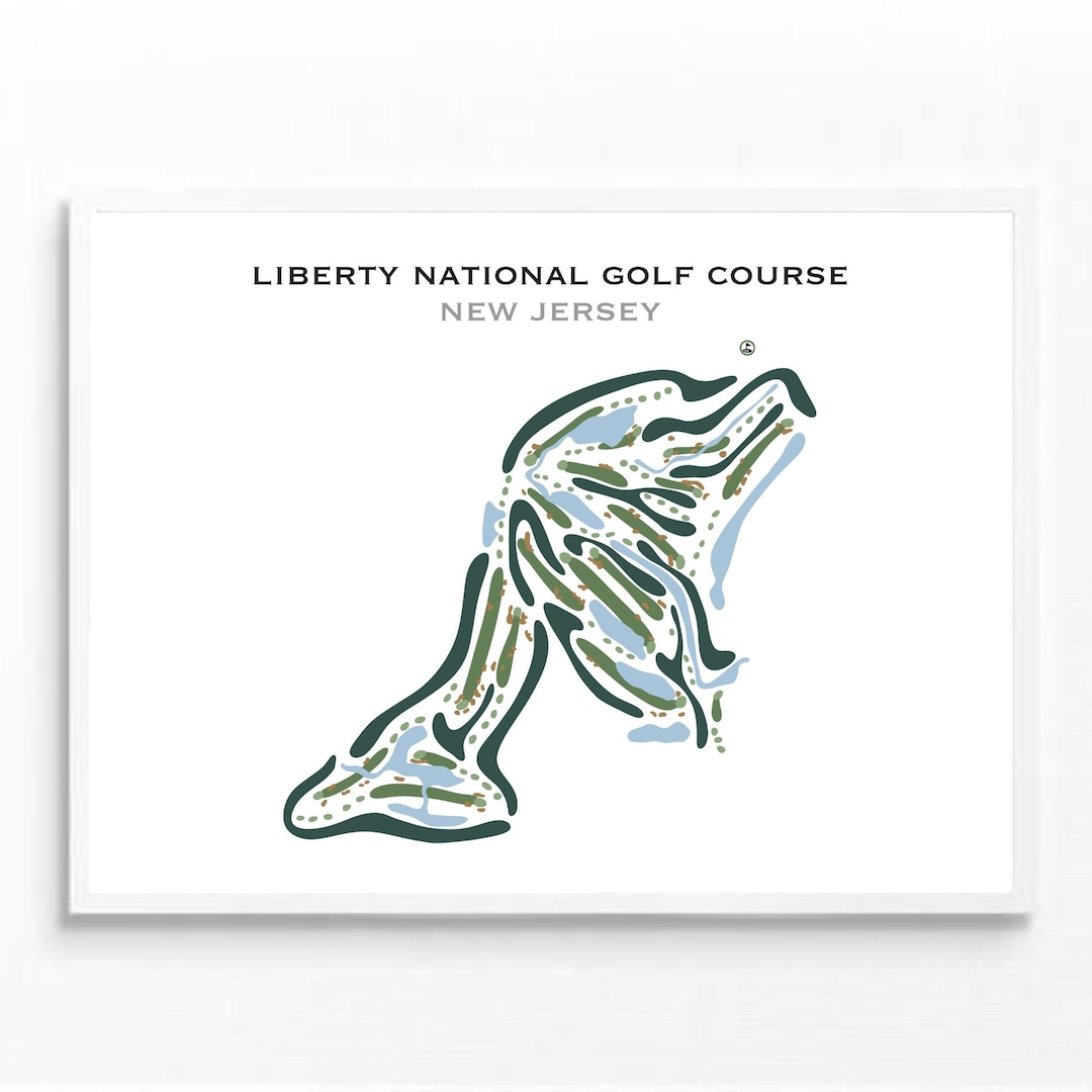 Liberty National Golf Course, NJ | Golf Course Map, Golf Map,golfer ...
