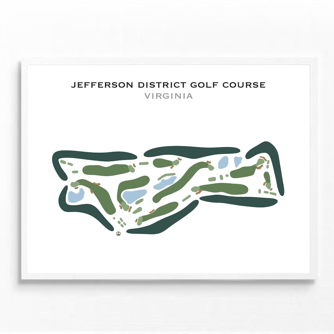 Jefferson District Golf Course, VA | Golf Course Map, Decor, Golfer ...