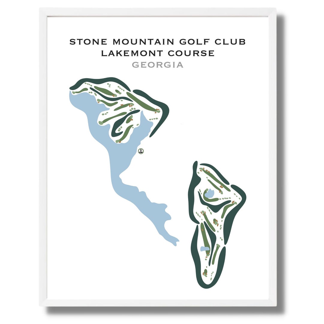 Stone Mountain Golf Club, Lakemont Course, GA Golf Course Map, Golfer's ...