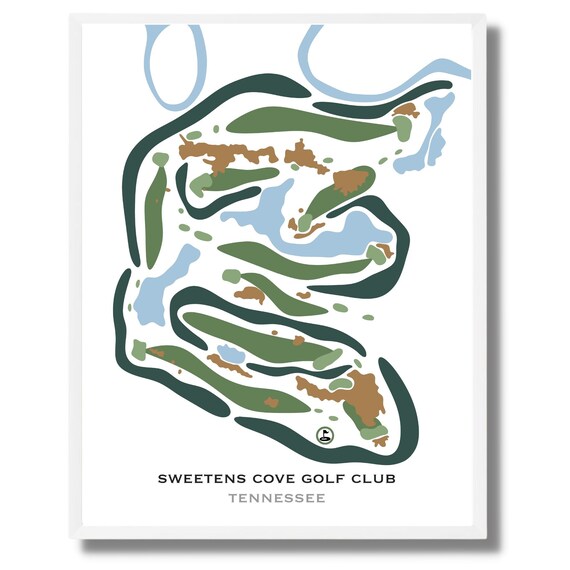 Sweetens Cove Golf Club TN Golf Course Mapgolf Gifts for - Etsy