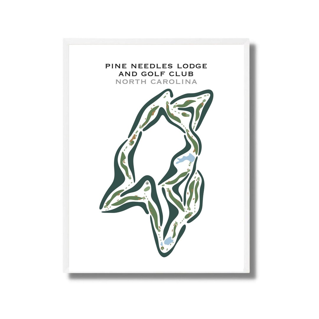 Pine Needles Lodge & Golf Club, NC | Golf Course Map, Golf Map, Golfer ...