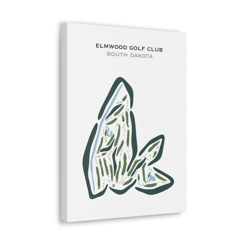 Elmwood Golf Club, SD | Golf Course Map, Golf Map, Golfer Gift for Him ...
