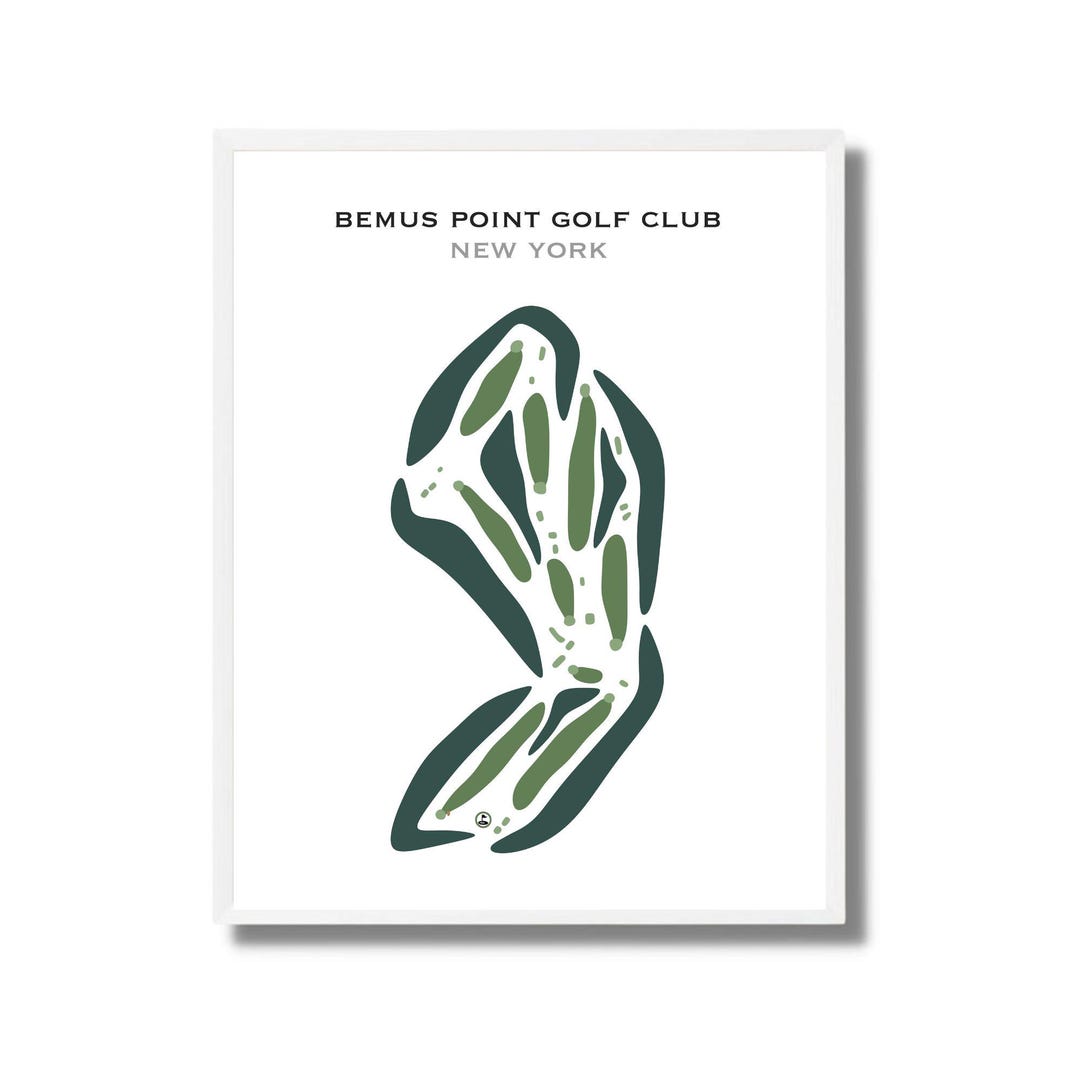 Bemus Point Golf Club, NY | Golf Course Map, Golf Map, Golfer Gift for ...
