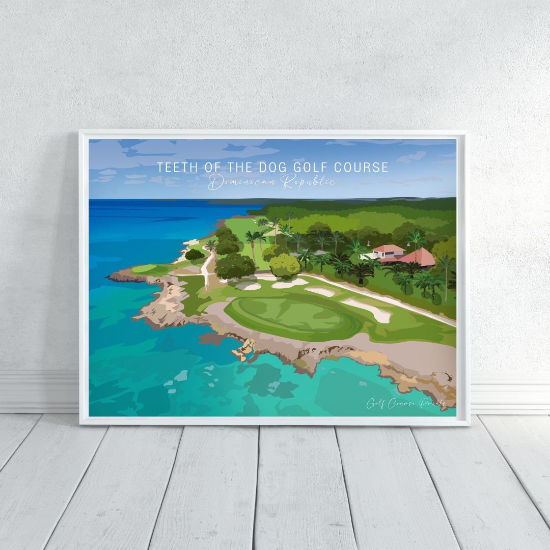 Teeth of the Dog Golf Course Prints, Dominican Republic Signature Hole ...