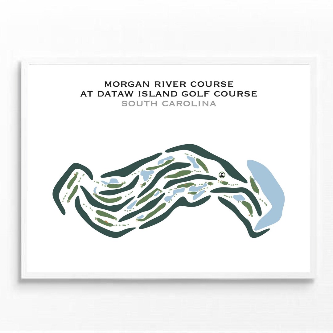Morgan River at Dataw Island Golf Course, SC | Golf Course Map, Golf ...