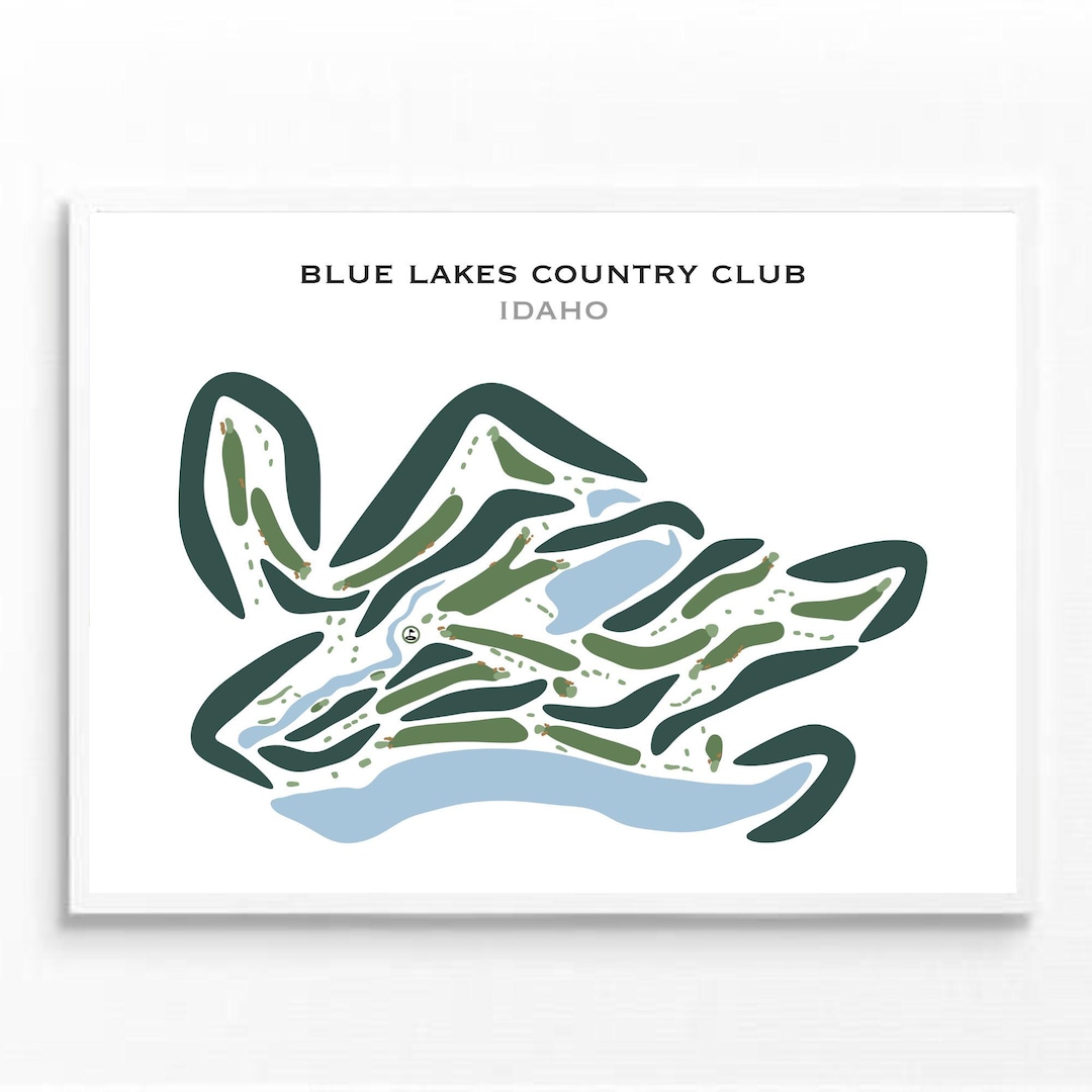 Blue Lakes Country Club, Jerome, ID | Golf Course Map, Golf Map, Golfer ...