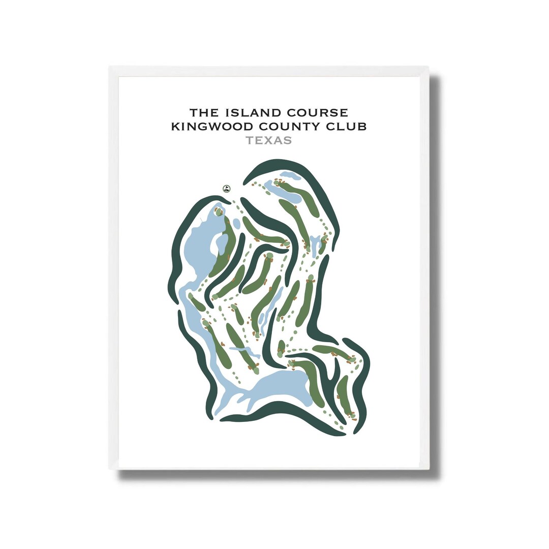 The Island Course/kingwood Country Club, Texas | Golf Course Map, Golf ...