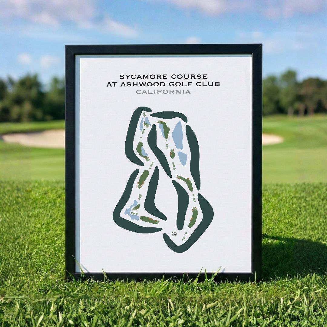 Parcours en sycomore au Ashwood Golf Club, Californie | Carte du ...