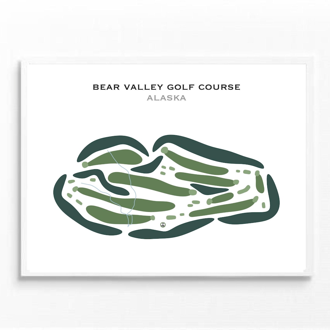 Bear Valley Golf Course, Alaska | Golf Course Map, Golf Map, Golfer ...