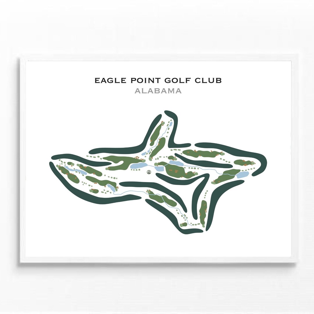 Eagle Point Golf Club, AL | Golf Course Map, Golf Map, Golfer Gift for ...