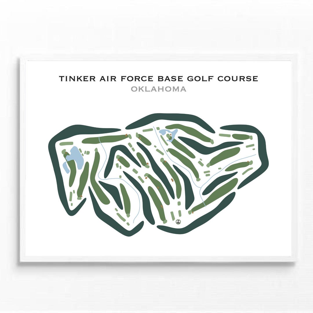 Tinker Air Force Base Golf Course, OK | Golf Course Map, Decor,golfer ...