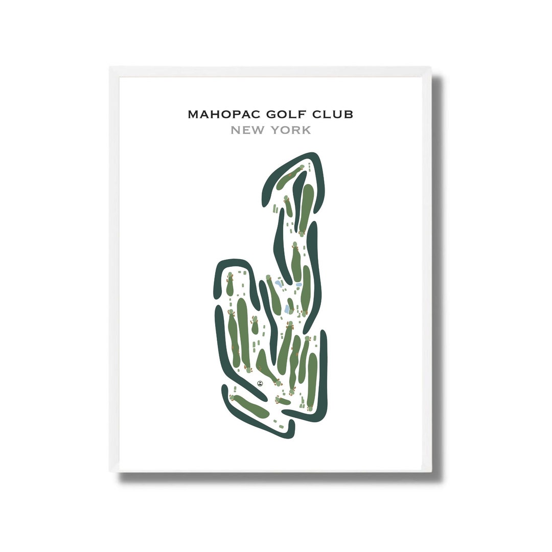 Mahopac Golf Club, New York | Golf Course Map, Golf Map, Golfer Gift ...