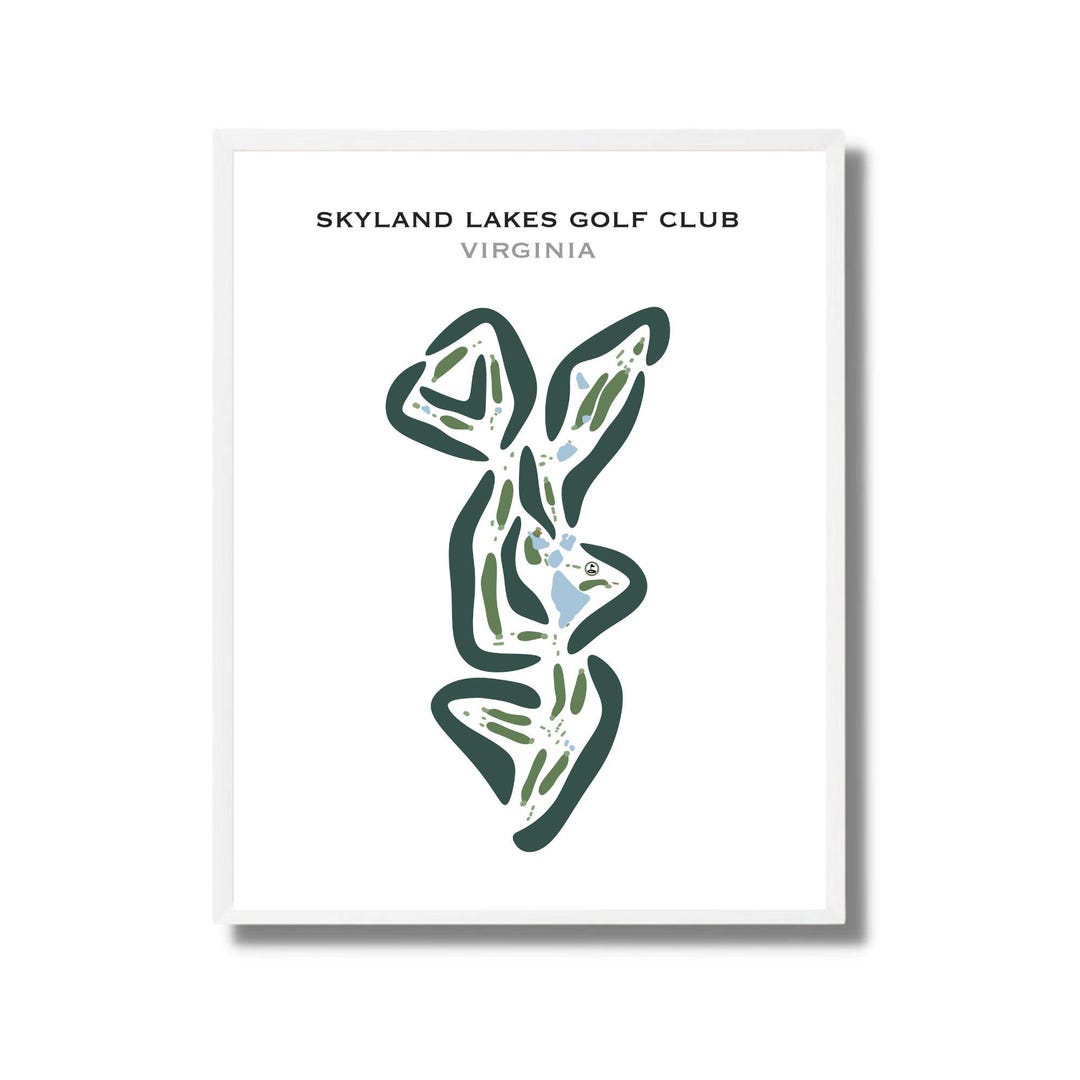 Skyland Lakes Golf Club, Virginia | Golf Course Map, Golf Map, Golfer ...