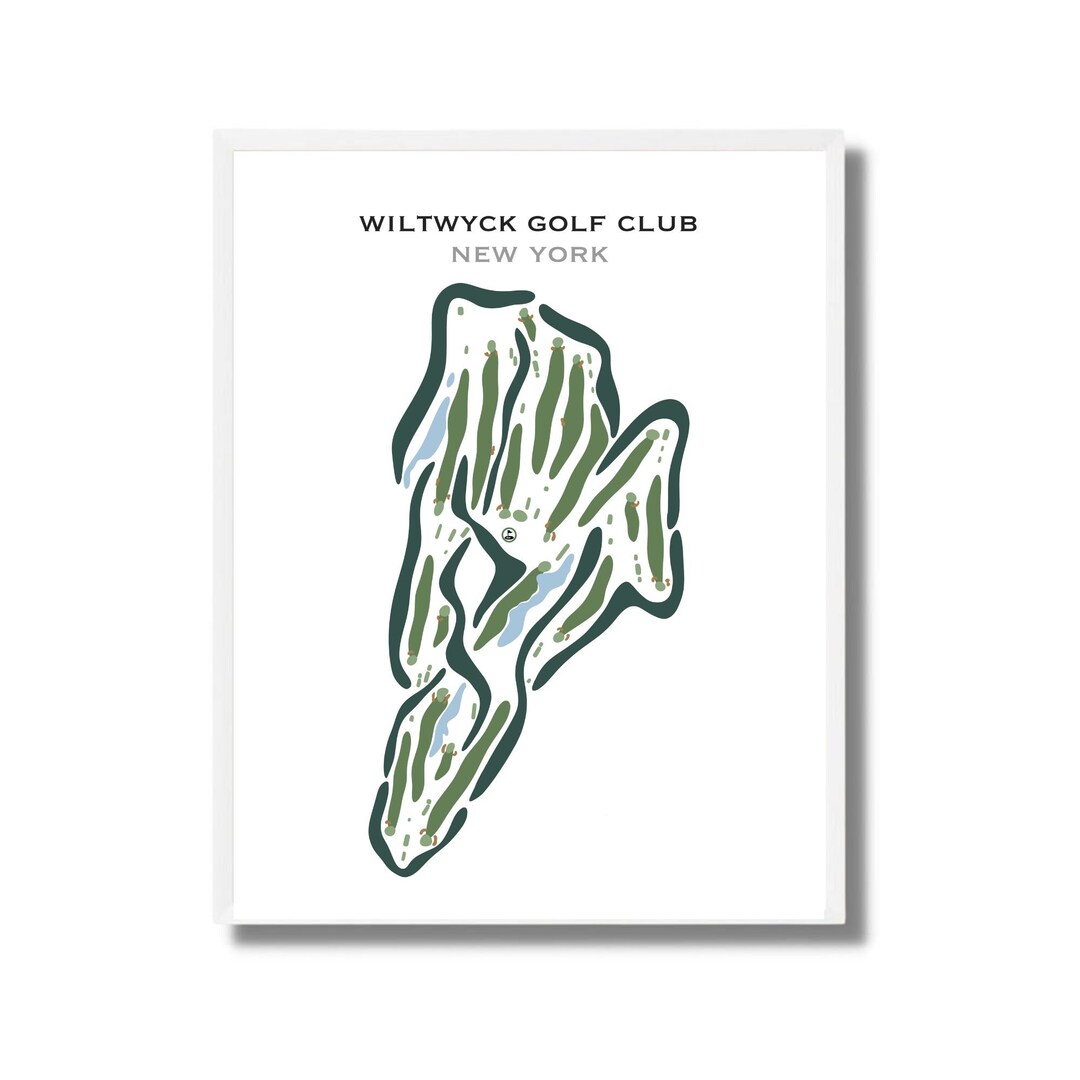 Wiltwyck Golf Club, NY, Golf Course Map, Golf Course Map, Golf Wall ...