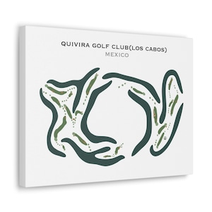 Quivira Golf Club, Mexico | Golf Course Map, Golf Map, Golfer Gift for ...