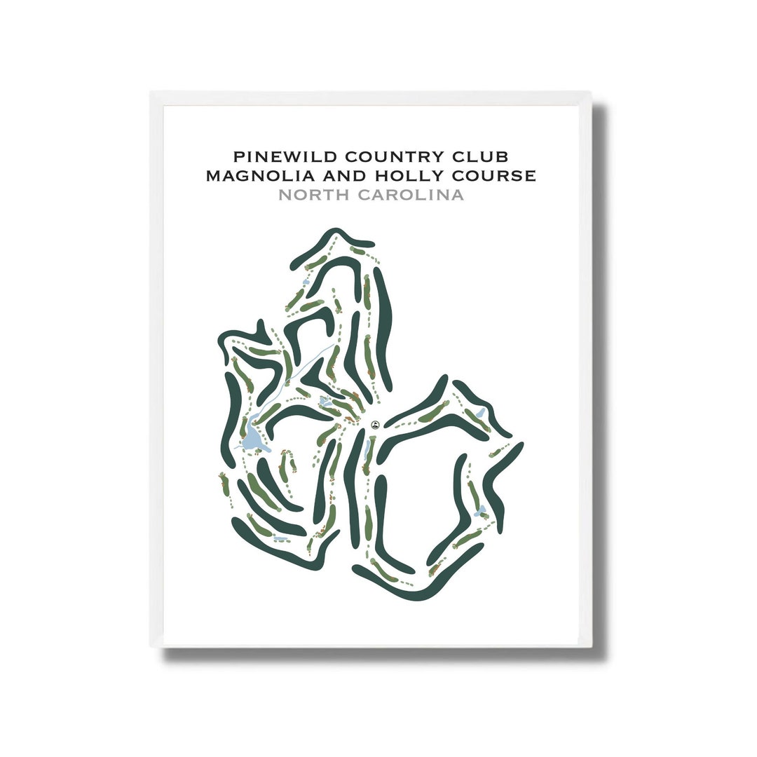 Pinewild Country Club, Magnolia & Holly Courses, NC | Golf Course Map ...