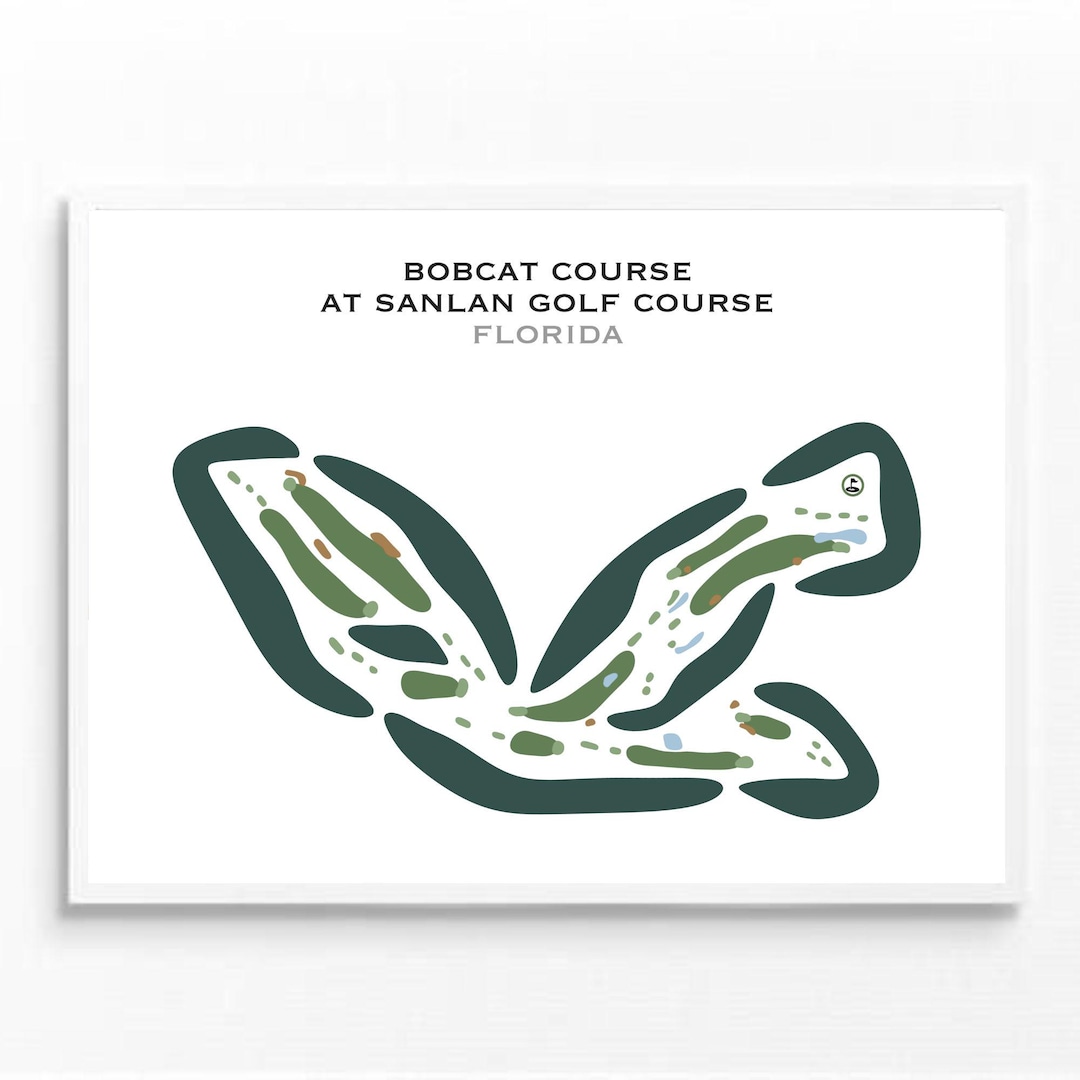 Bobcat Course at Sanlan Golf Course, Florida | Golf Course Map, Golf ...